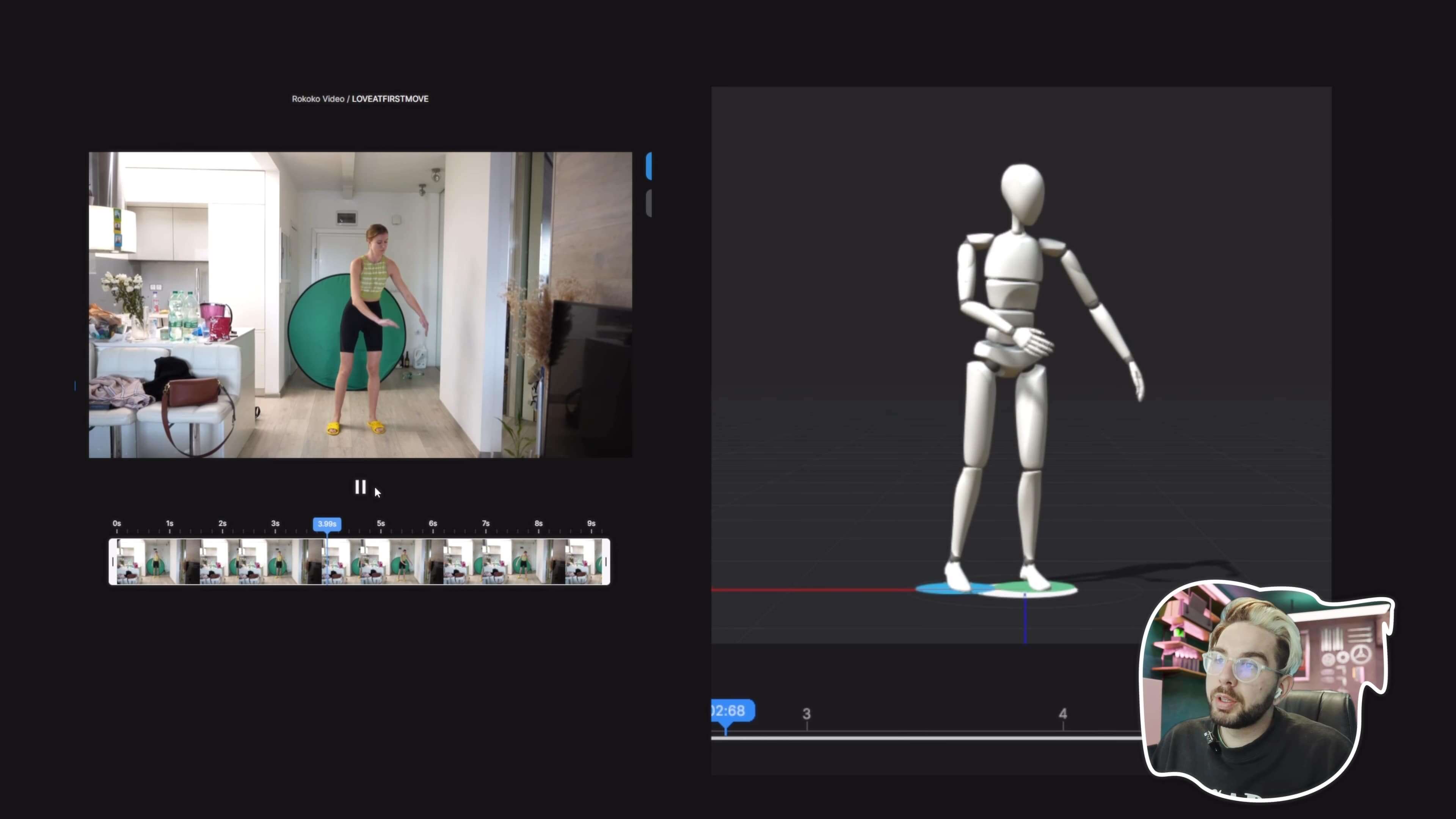 Create an animation render masterpiece: follow Dimitar Drew's mocap, retargeting, DAZ 3D ...
